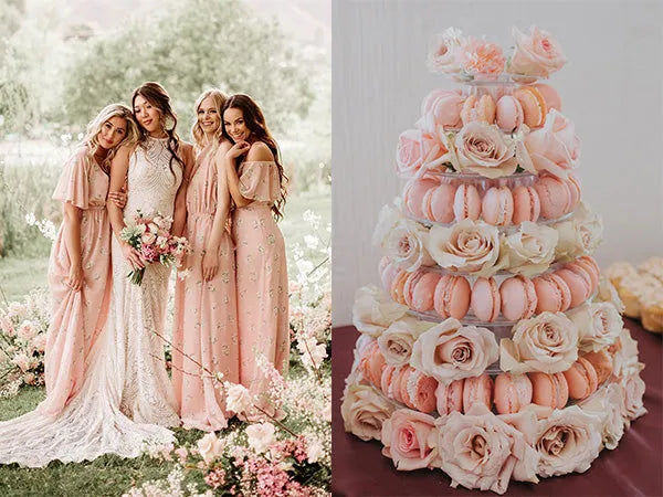 6 Romantic Blush Wedding Theme for Early Spring - Rosy Prints