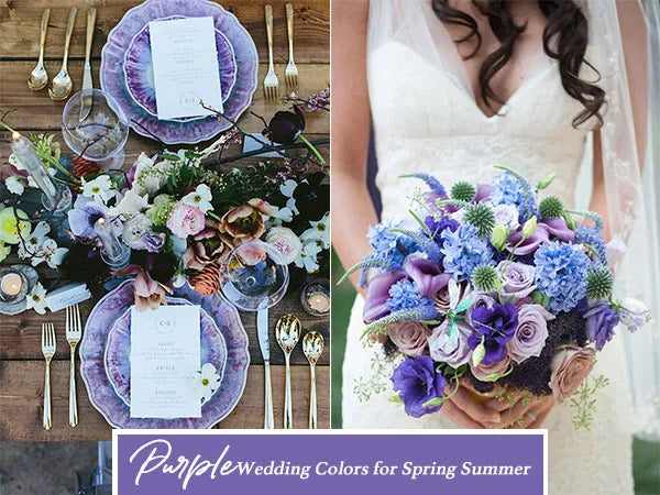 12 Refined Purple Wedding Color Ideas for Spring Summer – Rosy Prints
