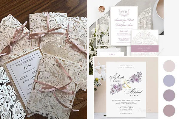 4 Beautiful Mauve Wedding Invitations to Inspire – Rosy Prints