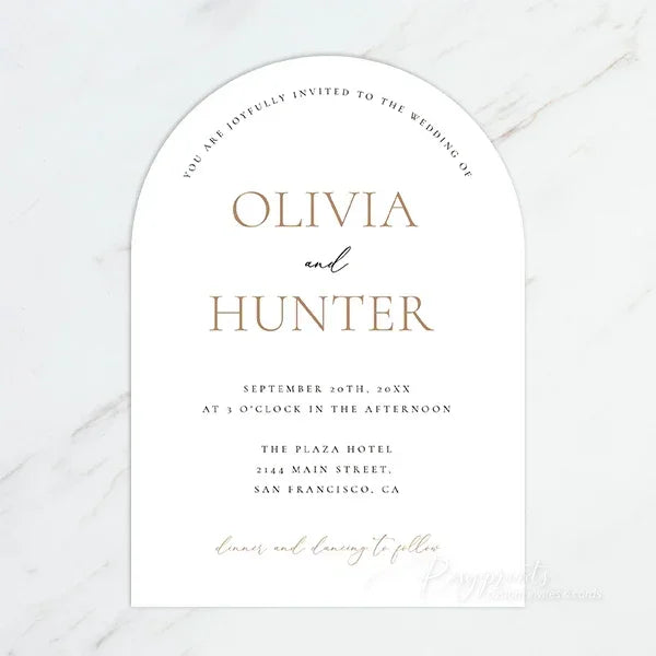 Elegant Neutral Wedding Invitations - Modern Taupe & Blush Design ...