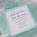 elegant tiffany wedding invitations with silver glitter - Rosy Prints